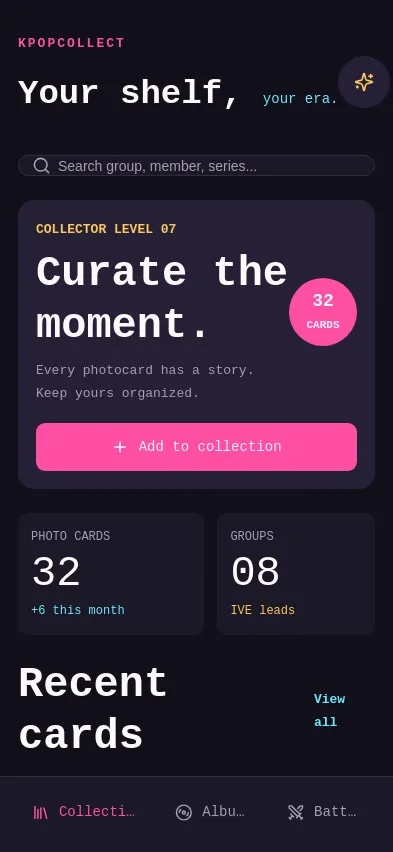 K-Pop Card Collector