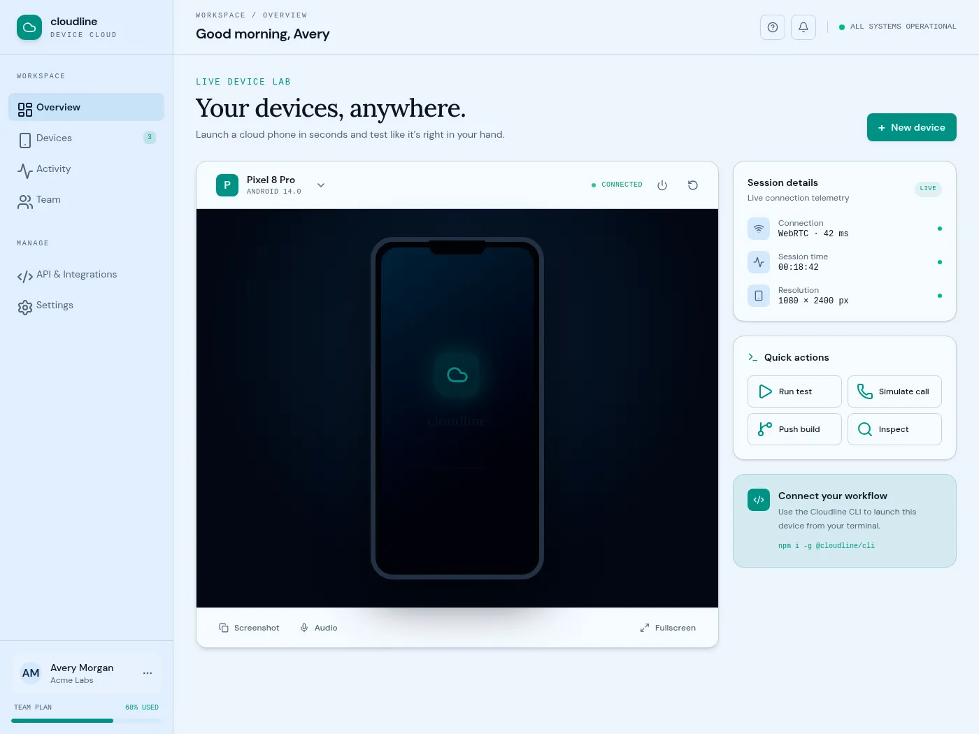 Virtual Phone Cloud