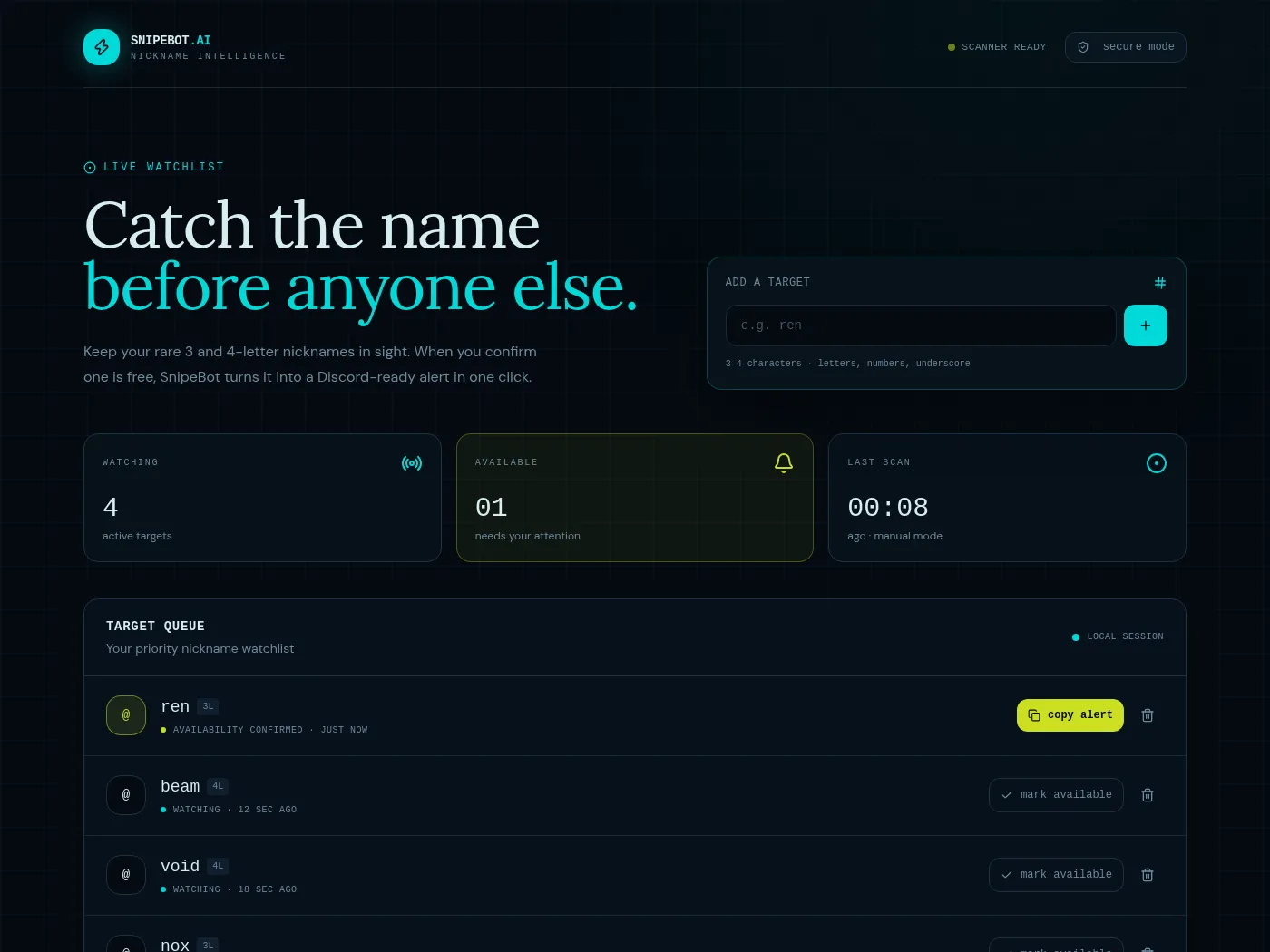 Discord SnipeBot AI