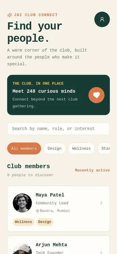 Jai Club Connect