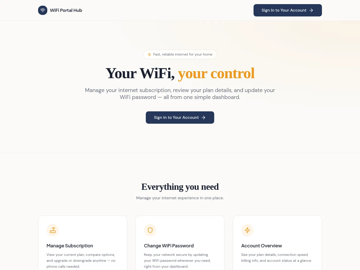 WiFi Portal Hub