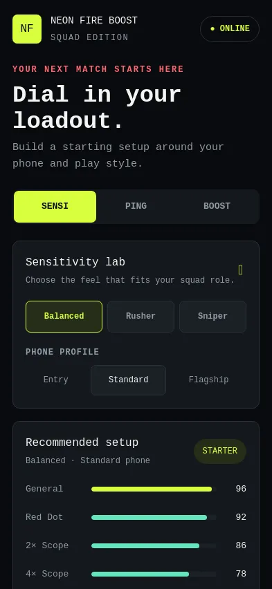 Neon Fire Boost