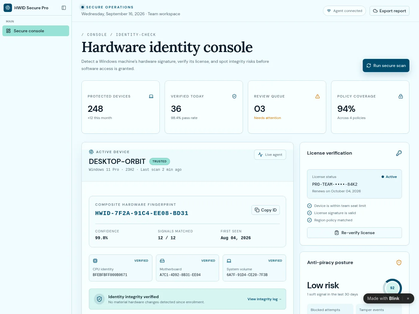 HWID Secure Pro