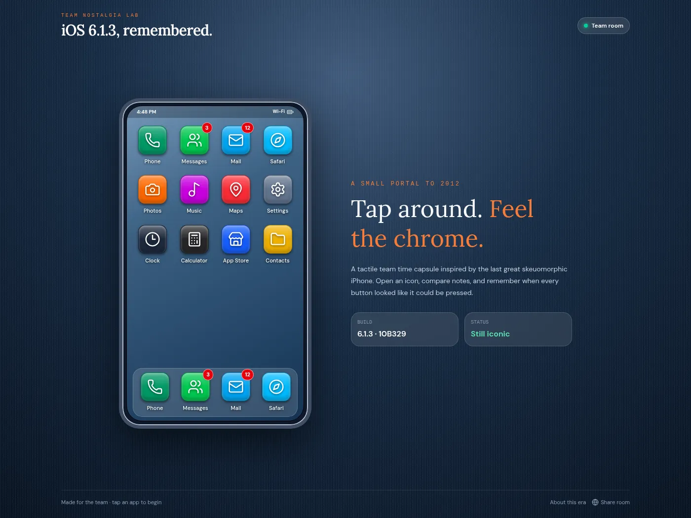 iOS 6 Nostalgia Web