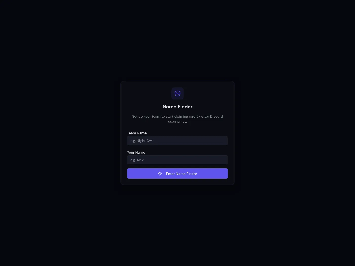Discord Name Finder