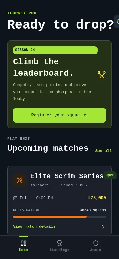 Free Fire Tourney Pro