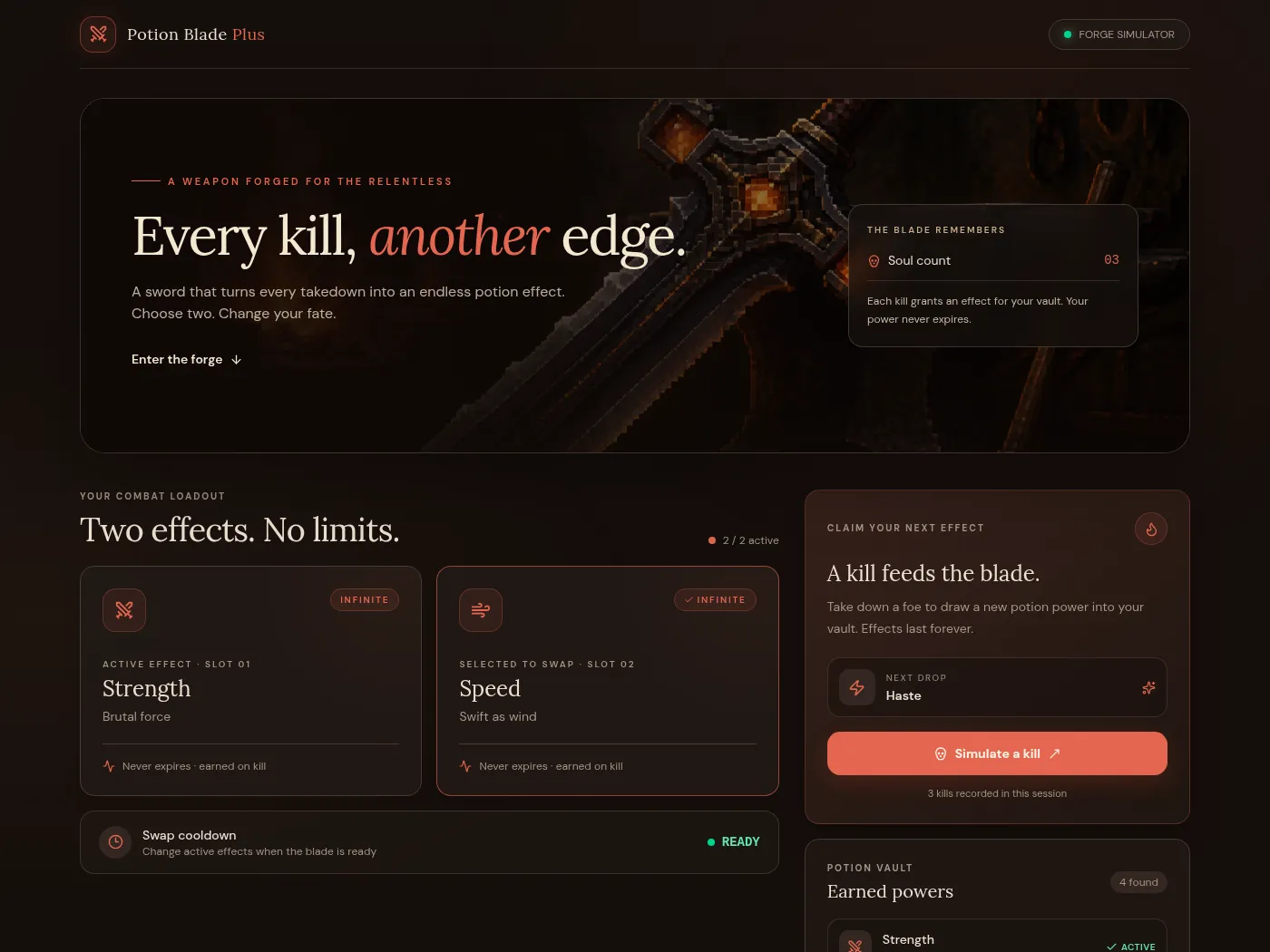 Potion Blade Plus