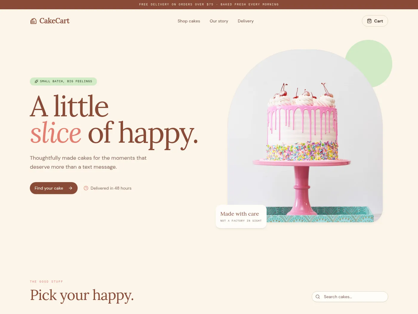 CakeCart Online Store