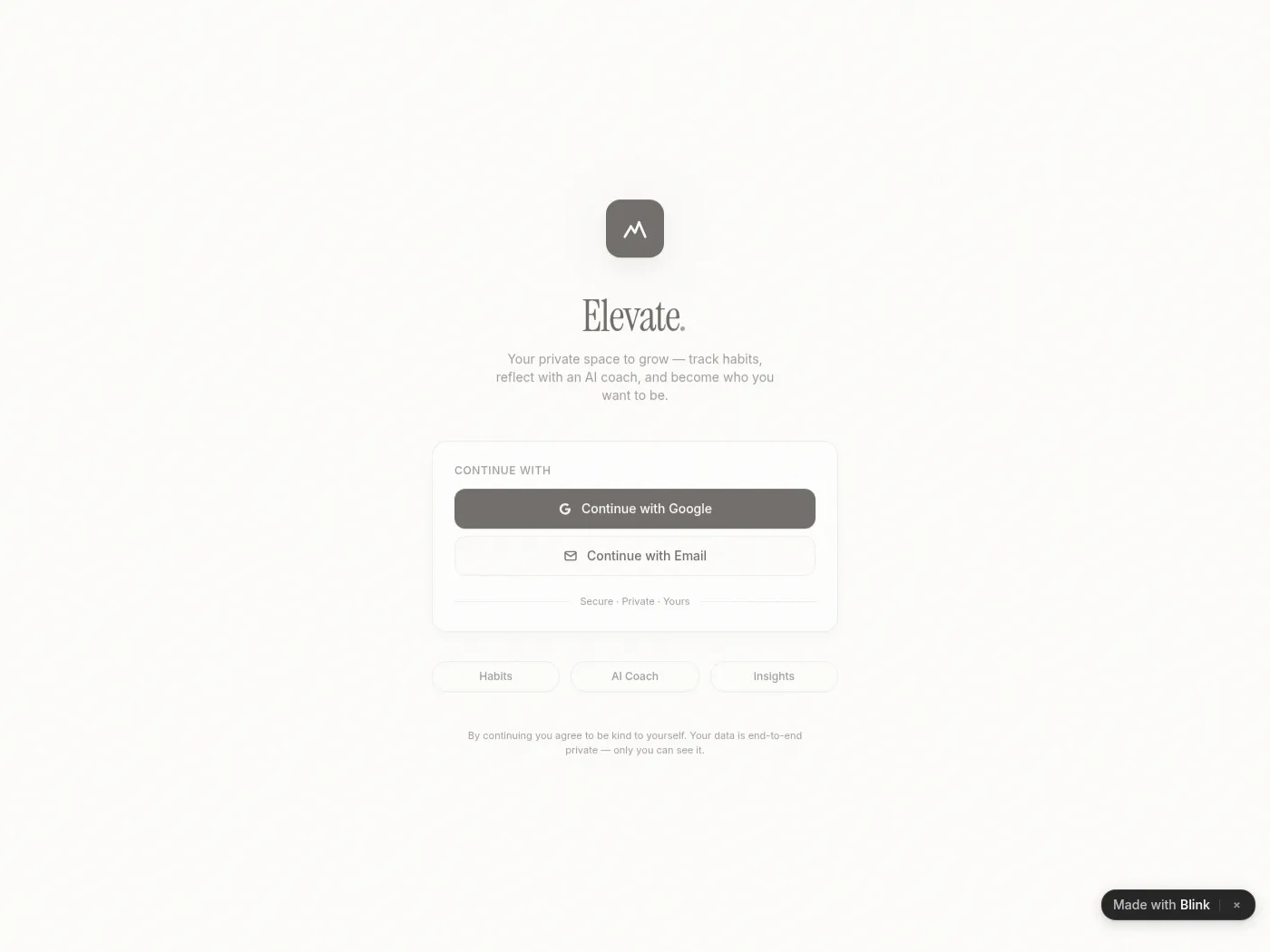 Elevate AI Dashboard