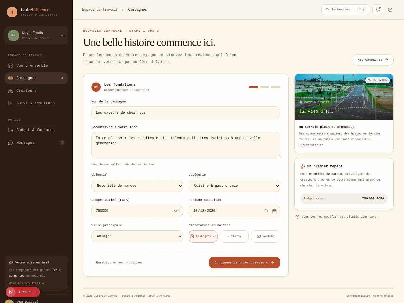 IvoireInfluence AI