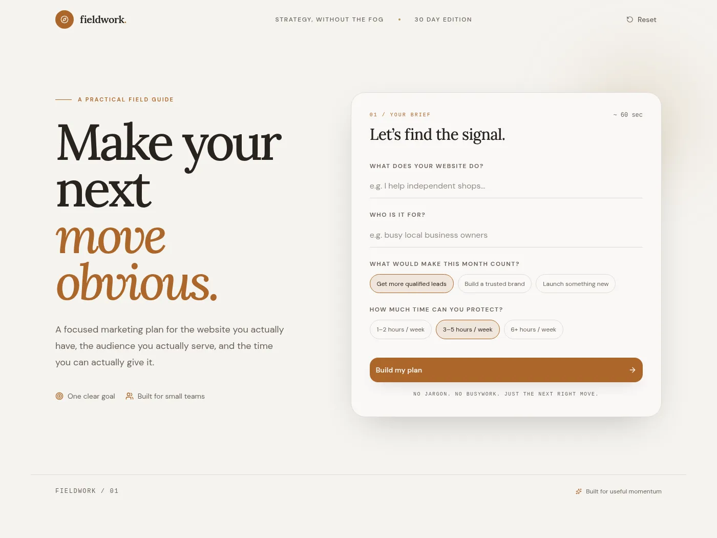 Marketing Masterplan Site