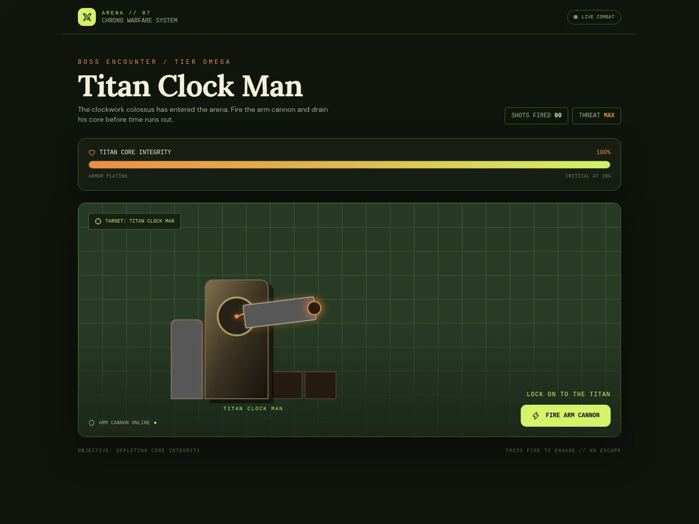 Titan Clock Boss Arena