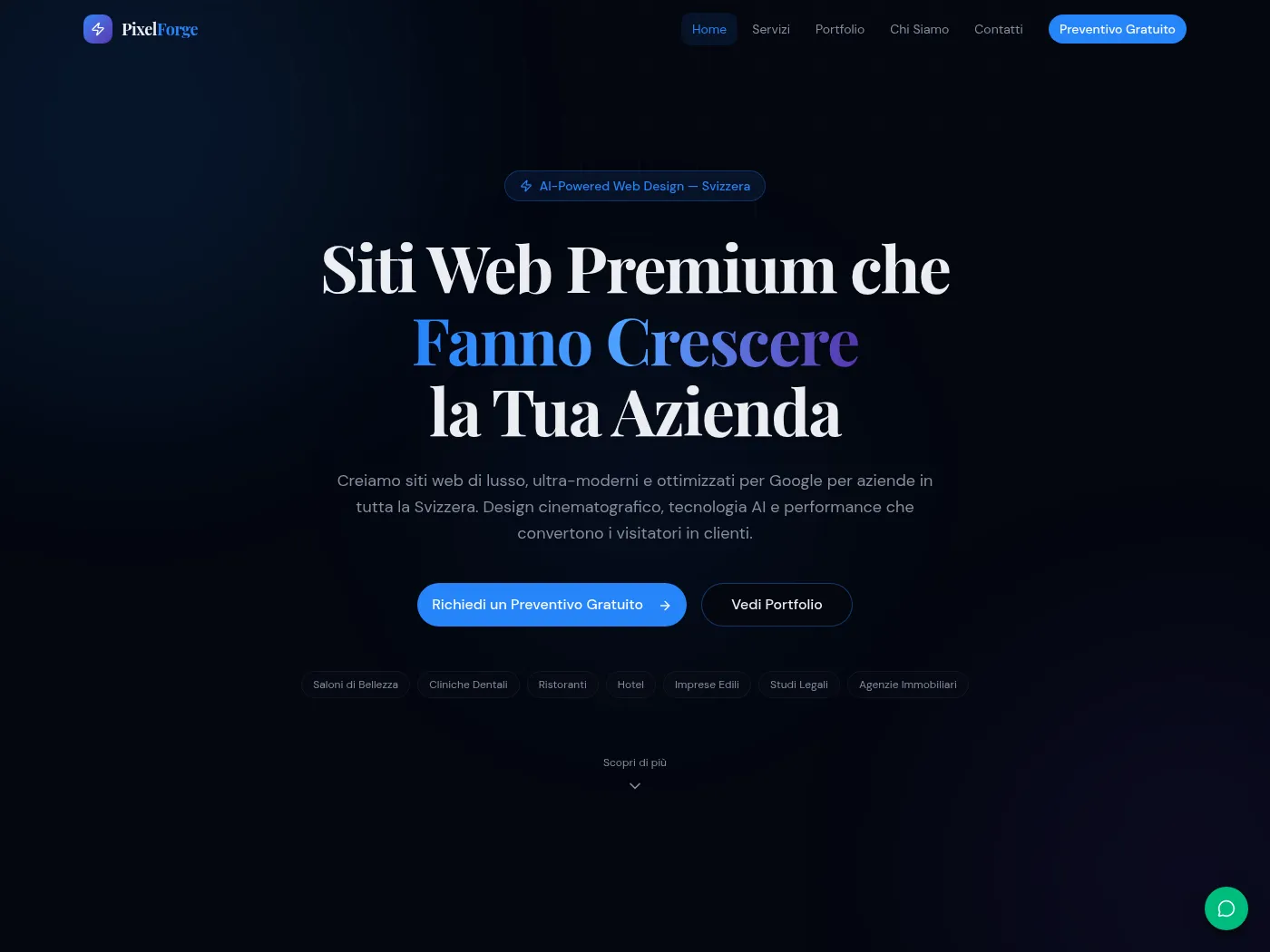 PixelForge Agency Website