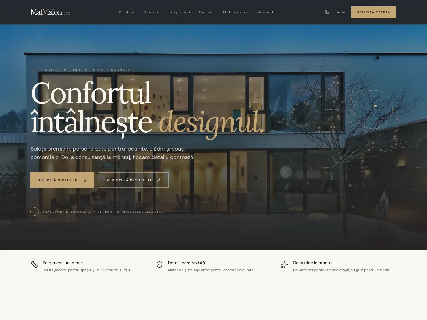 MatVision Premium Website