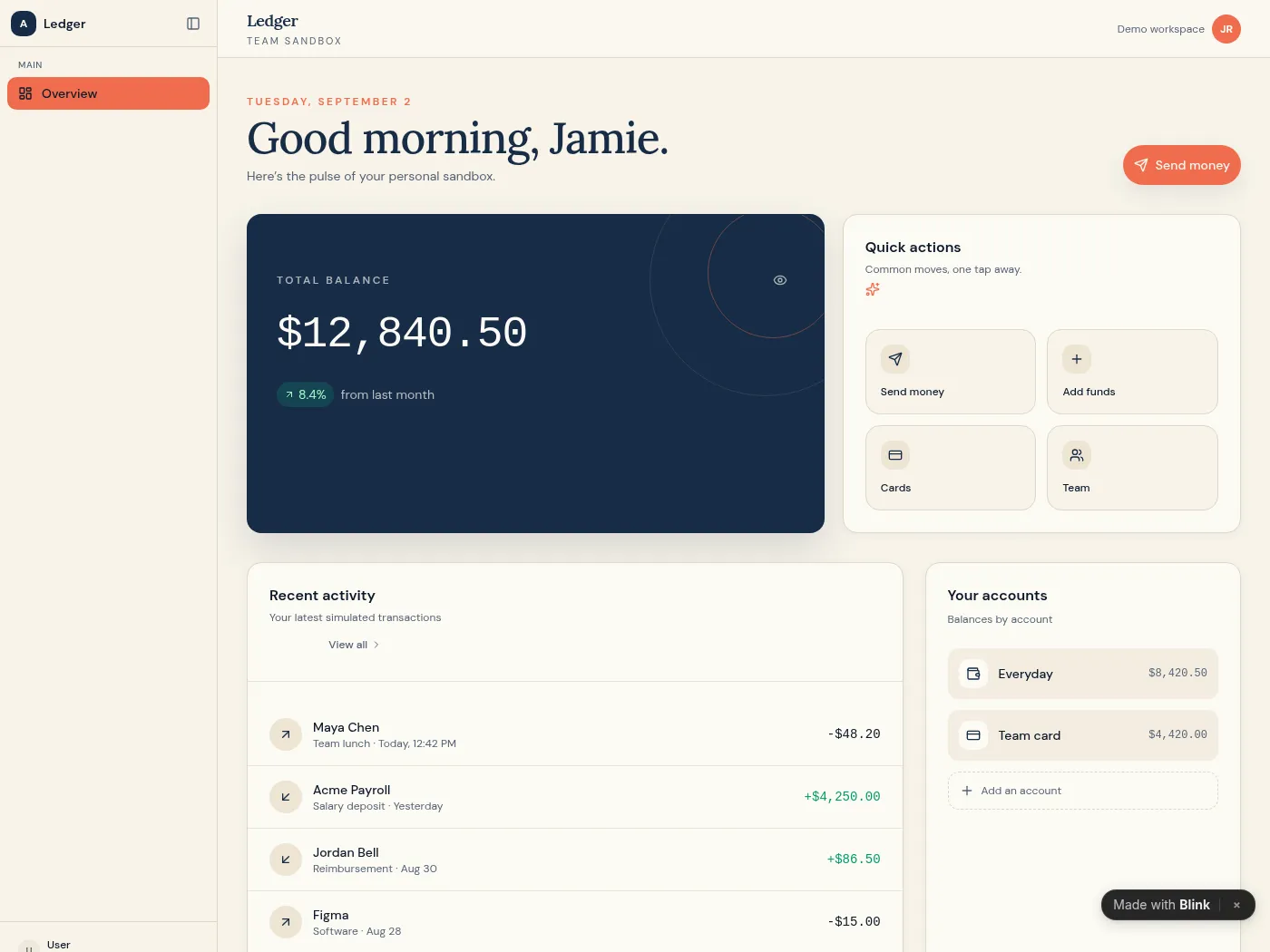 Fintech Sim Sandbox