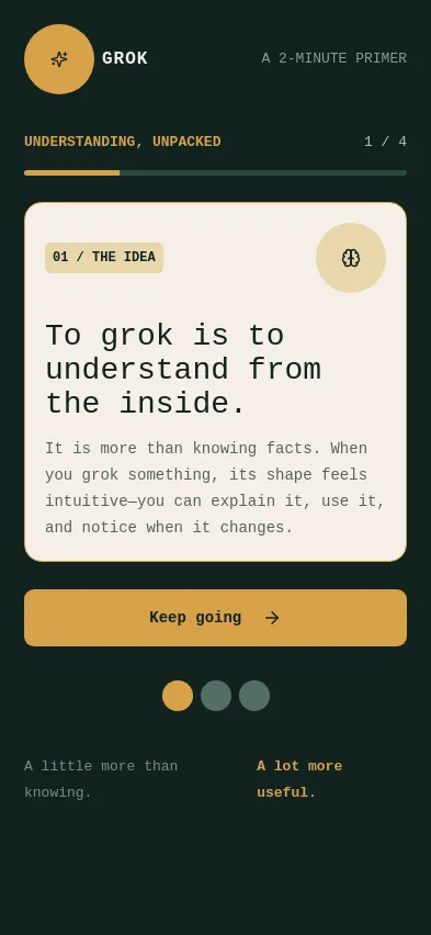 Grok Mobile Explorer