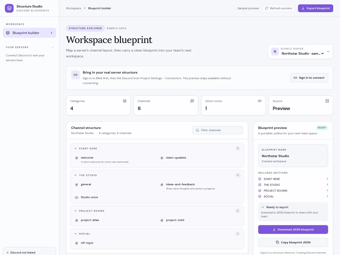 Discord Structure Cloner