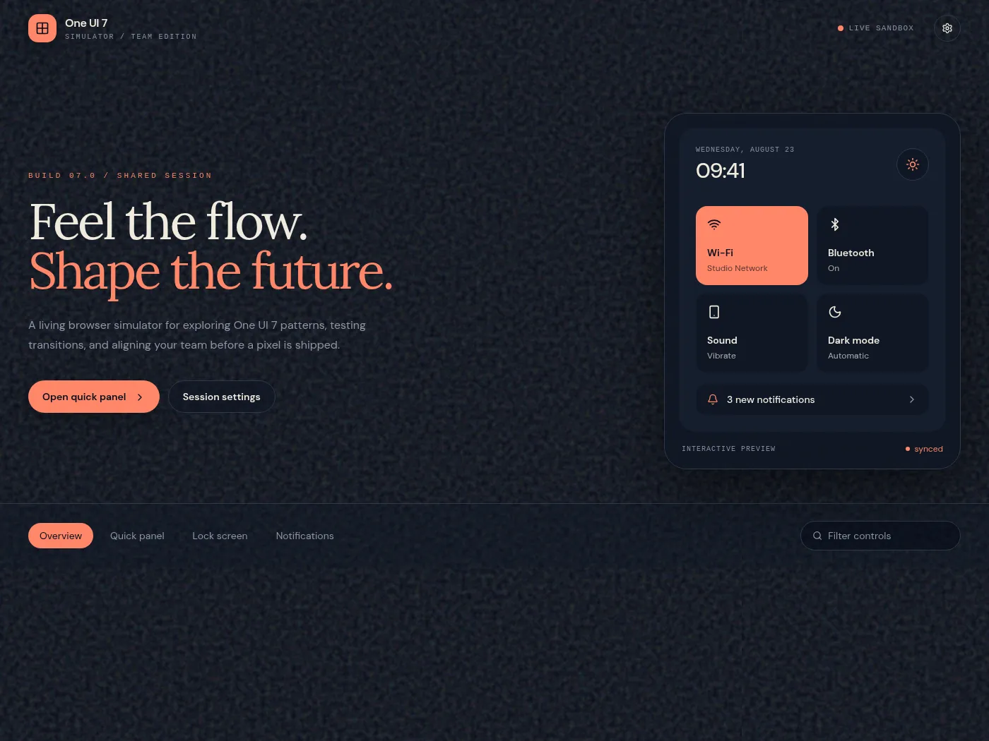 One UI 7 Simulator