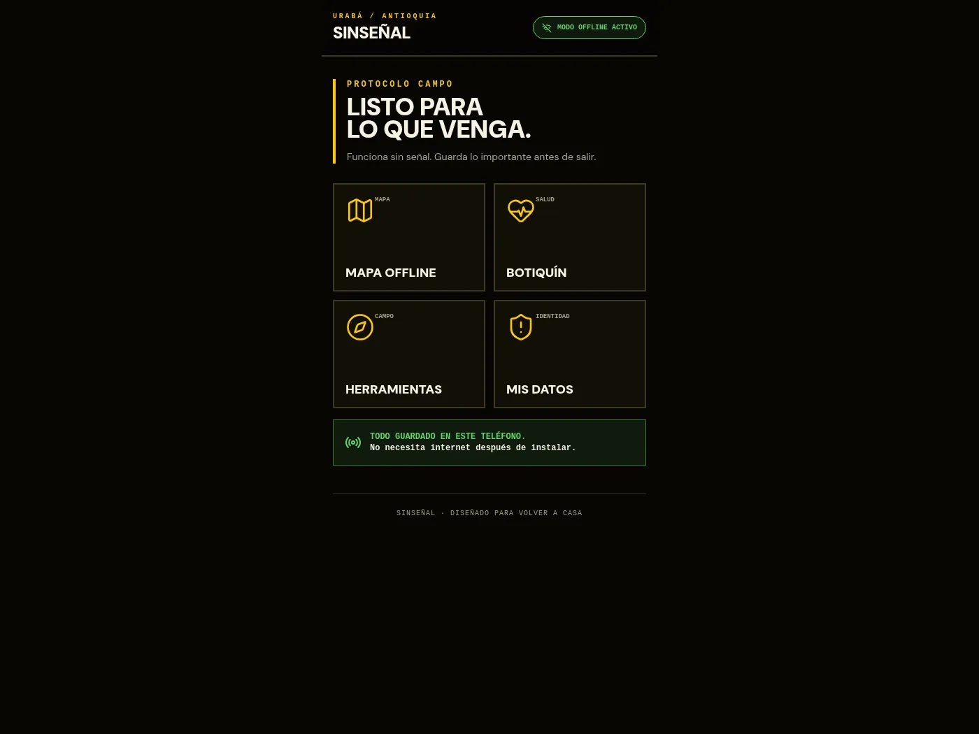 SinSeñal Urabá Offline