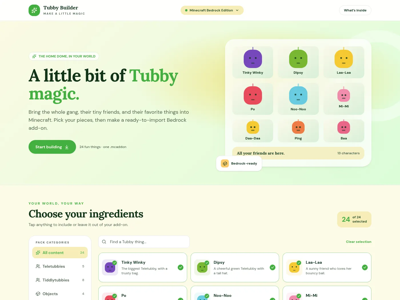 Teletubbies Mod Builder