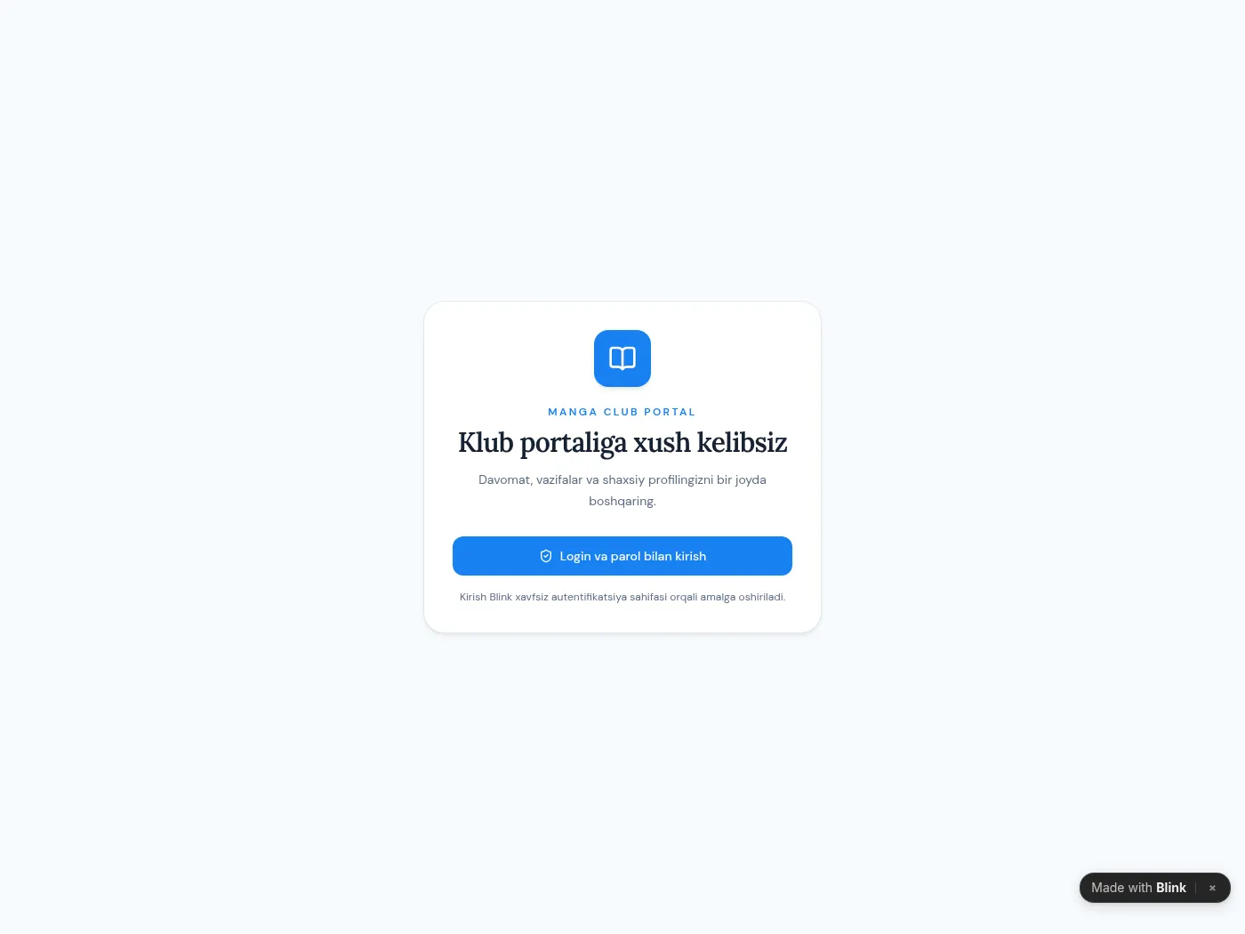 Manga Club Portal