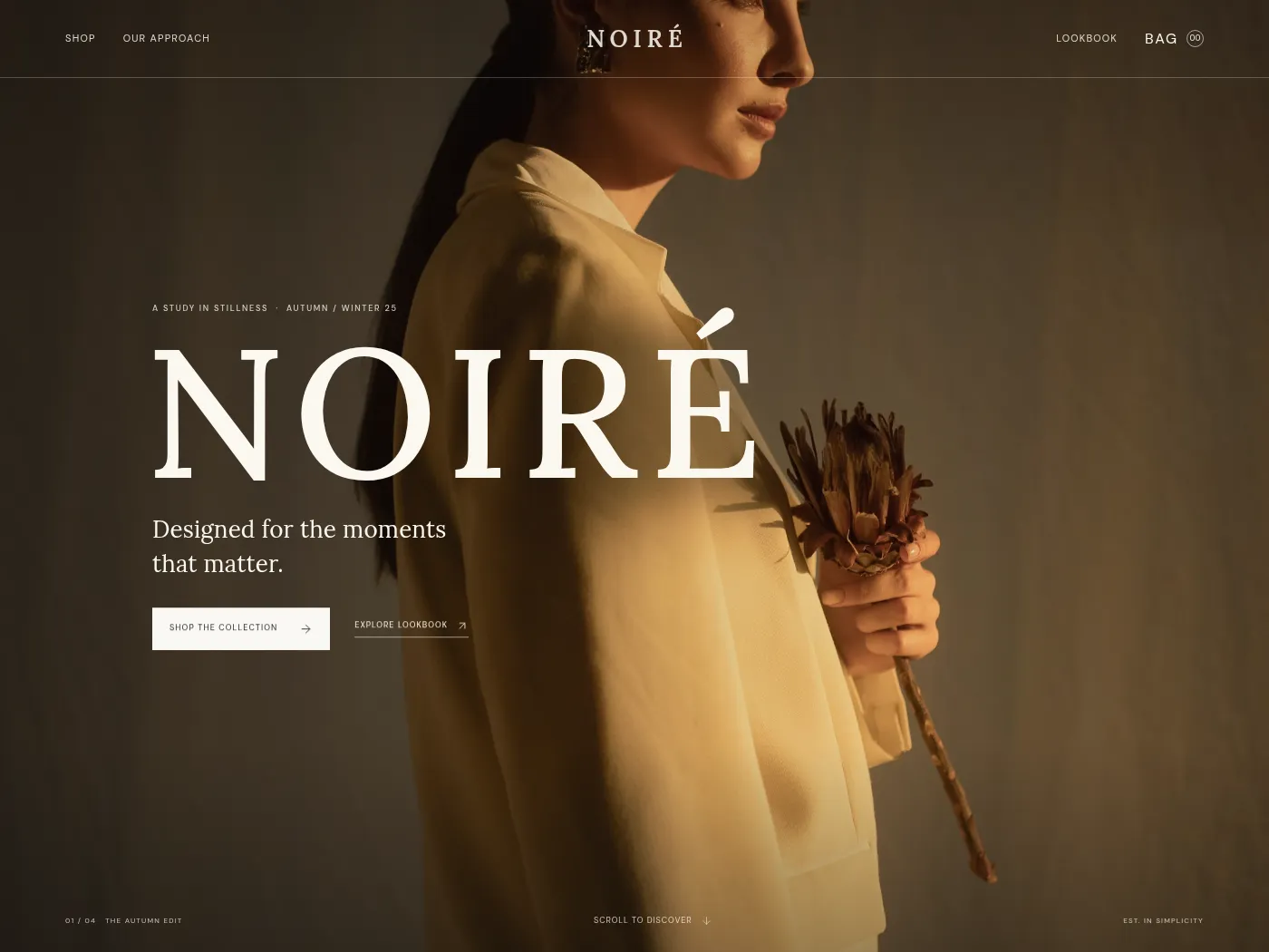 NOIRÉ Fashion Website