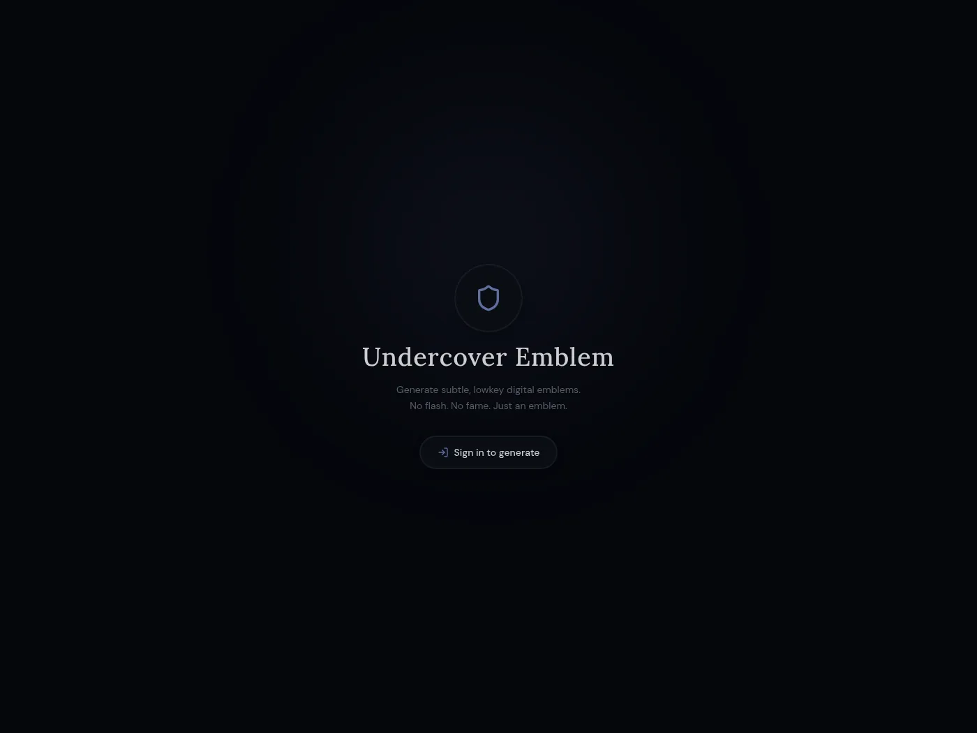 Undercover Emblem