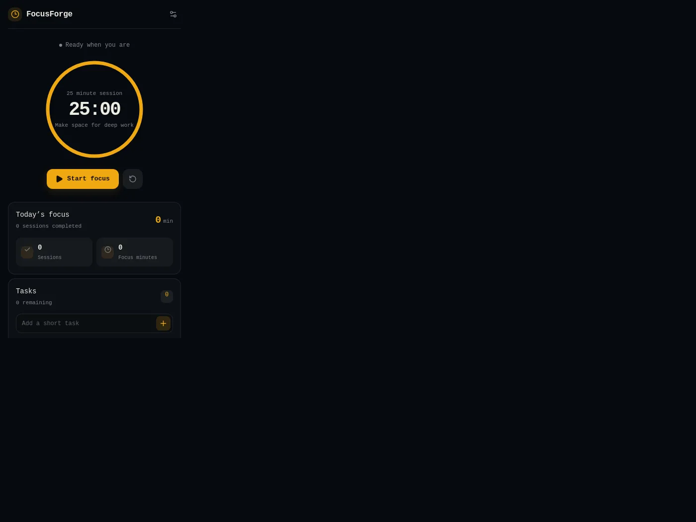 FocusForge Extension