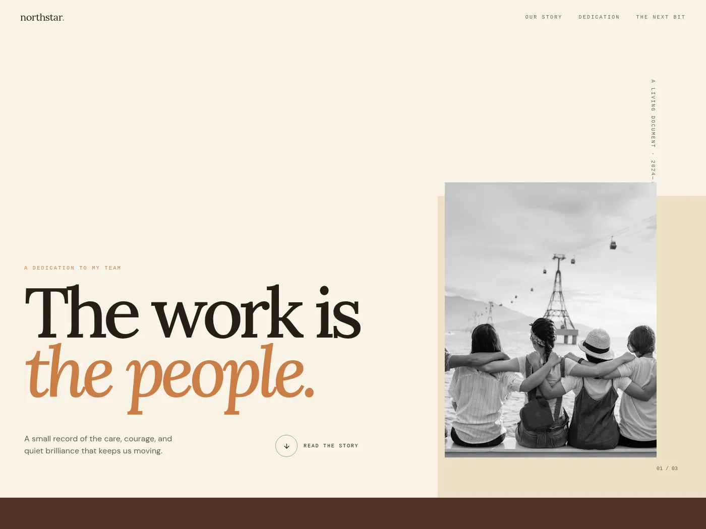 Elegant Story Webpage