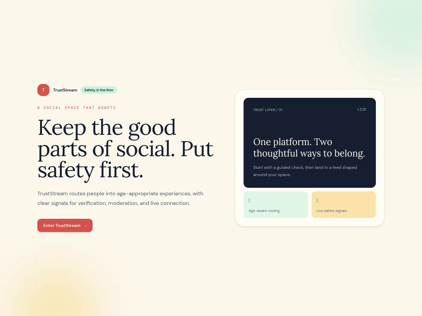 TrustStream Social Platform