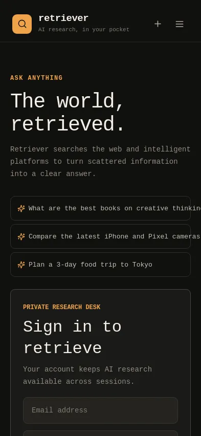 AI Retriever App