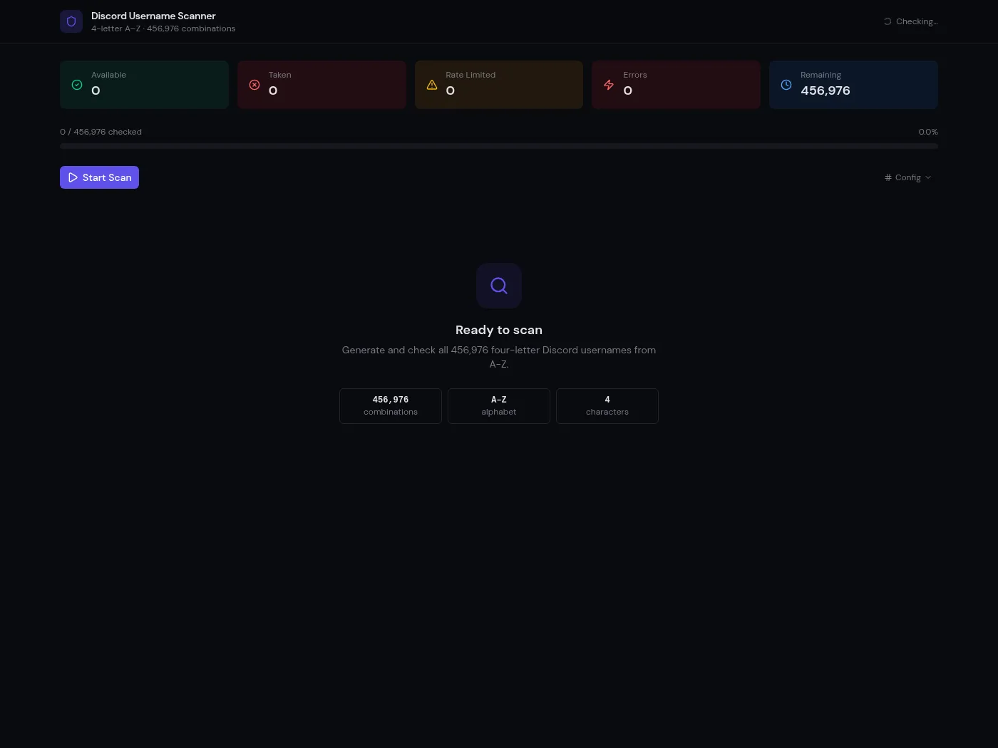 Discord Username Scanner