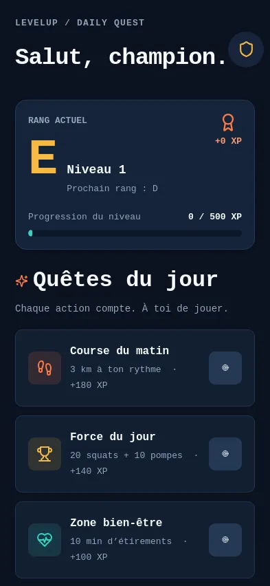 LevelUp Fitness Quest