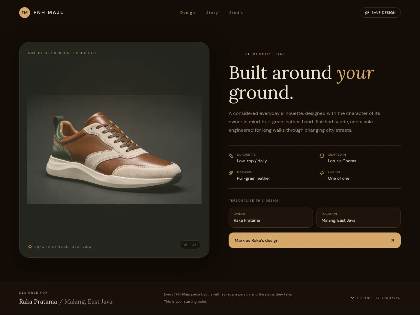 FNH Maju Shoe 3D Viewer