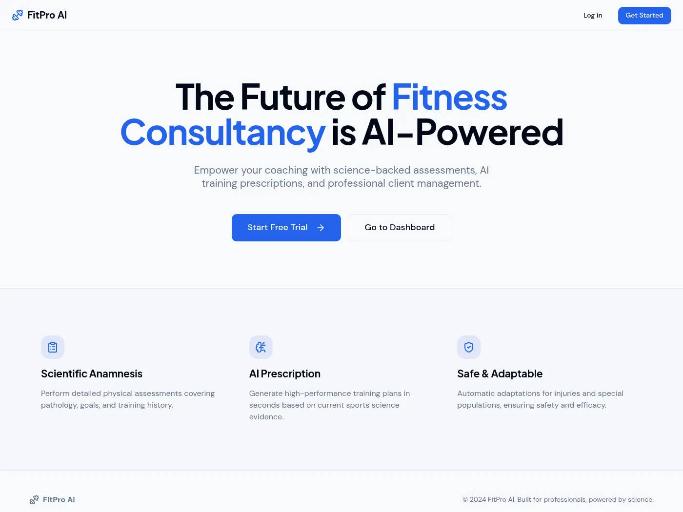 AI Fitness Consultant Pro