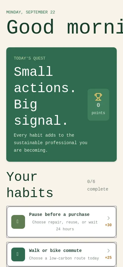 EcoHabit Quest