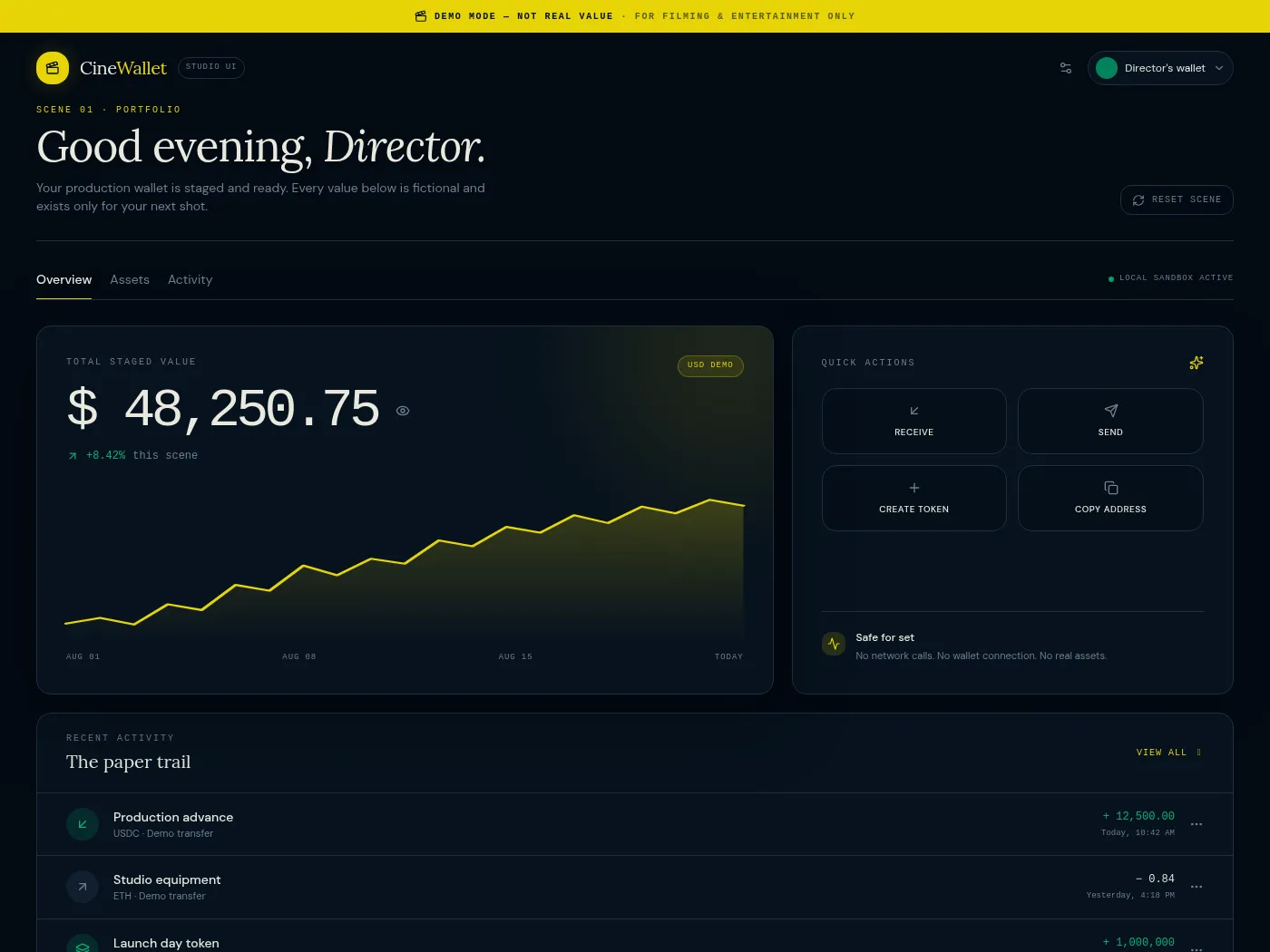 CineWallet Demo UI