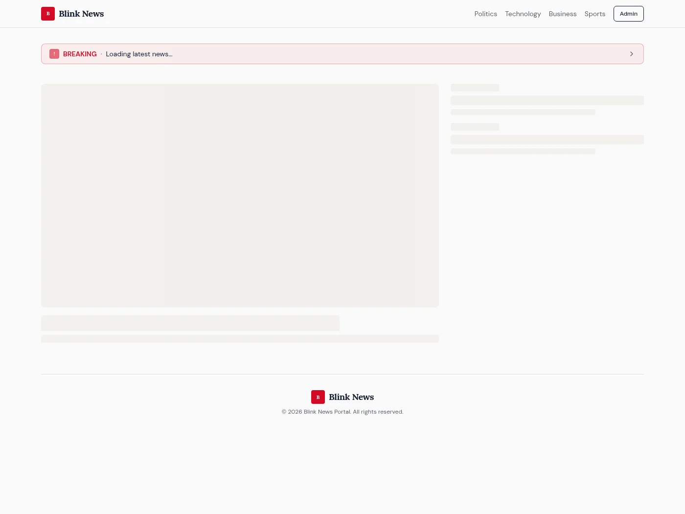 Blink News Portal