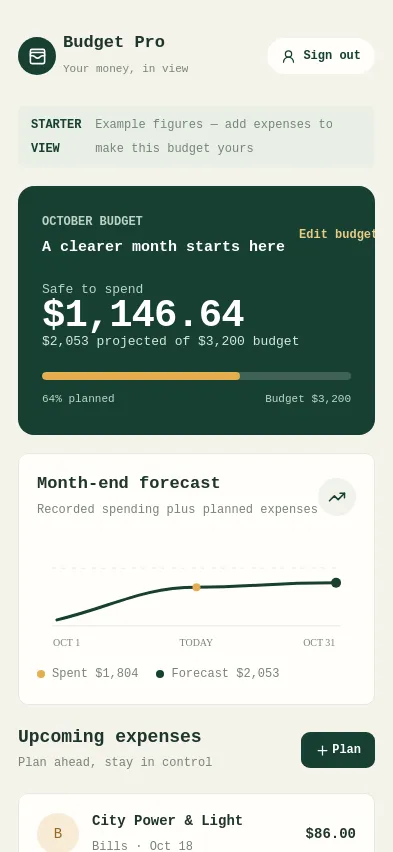 Budget Pro Tracker