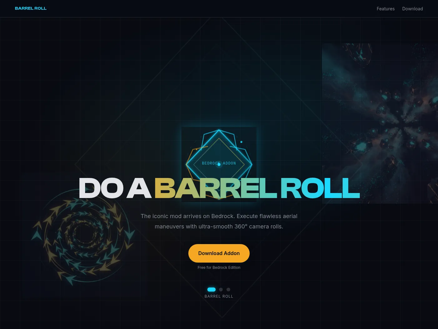 BarrelRoll Bedrock Addon