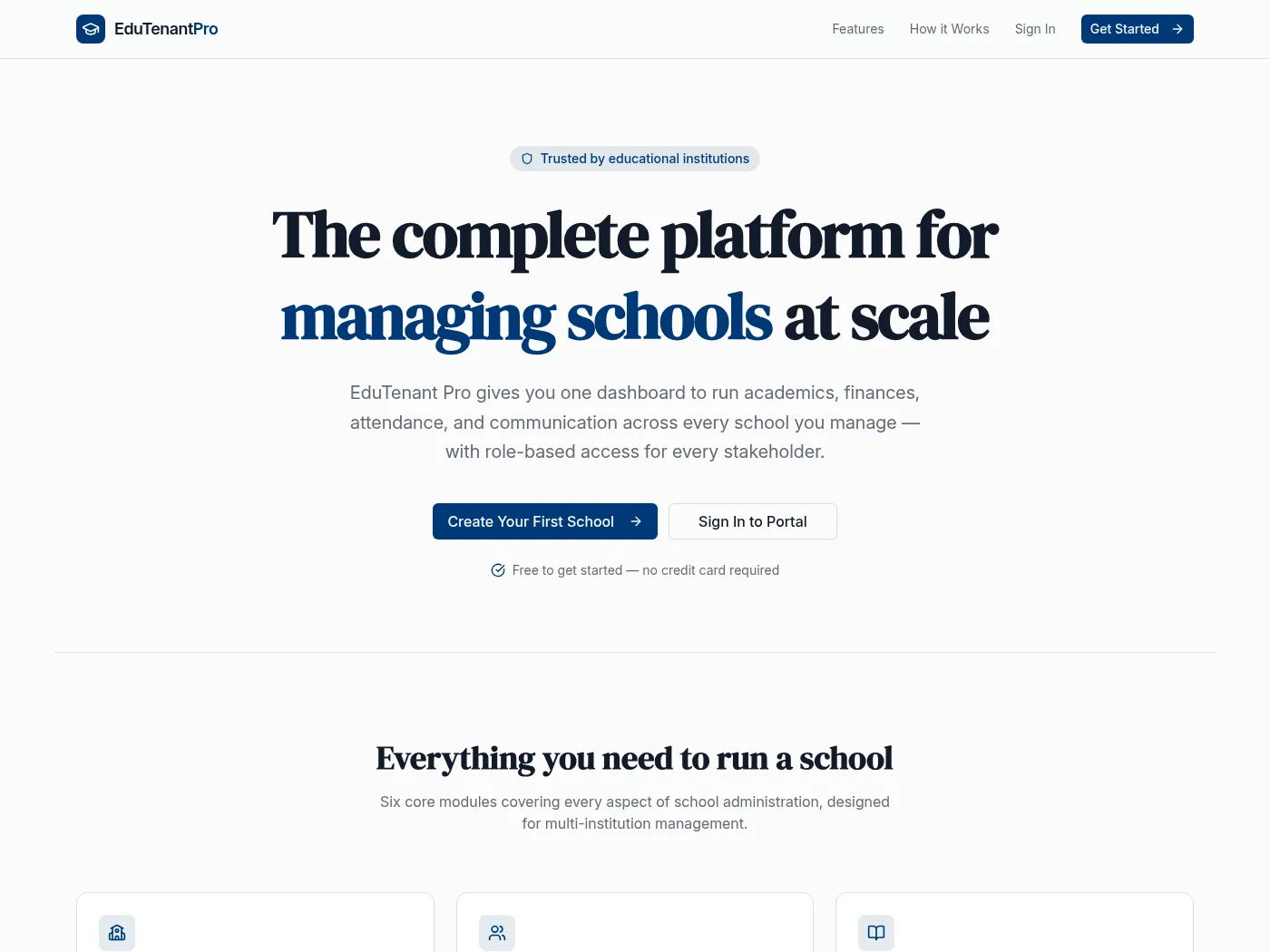 EduTenant Pro