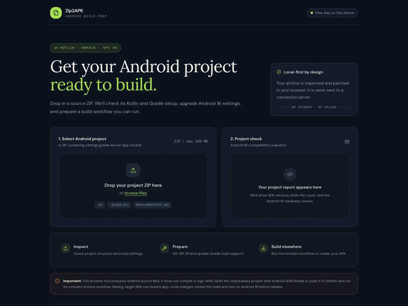 Zip2APK Converter