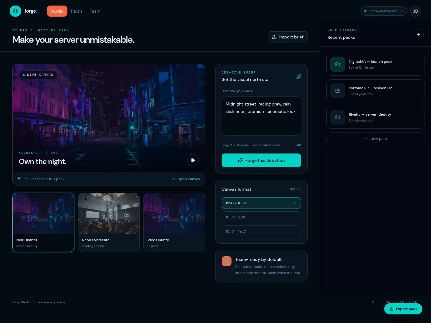 AI FiveM Graphics Builder