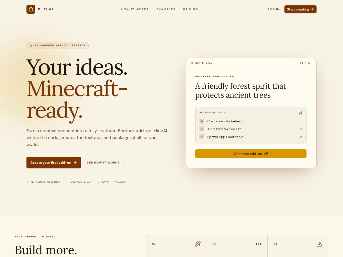 MineAI Add-On Maker