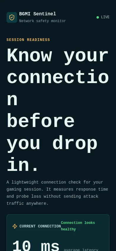 BGMI DDoS Alert App