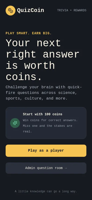 QuizCoin Mobile Game
