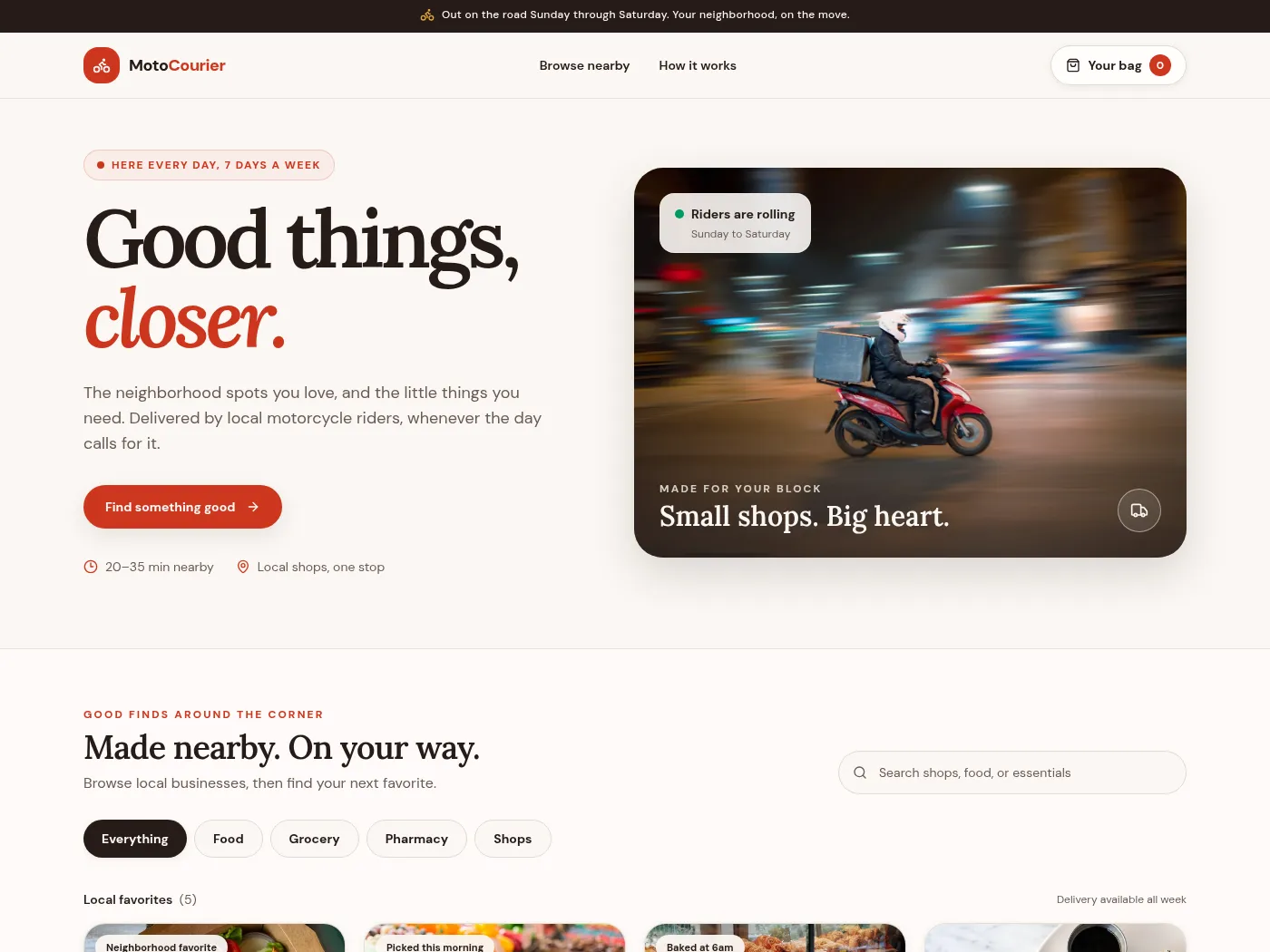 MotoCourier Platform