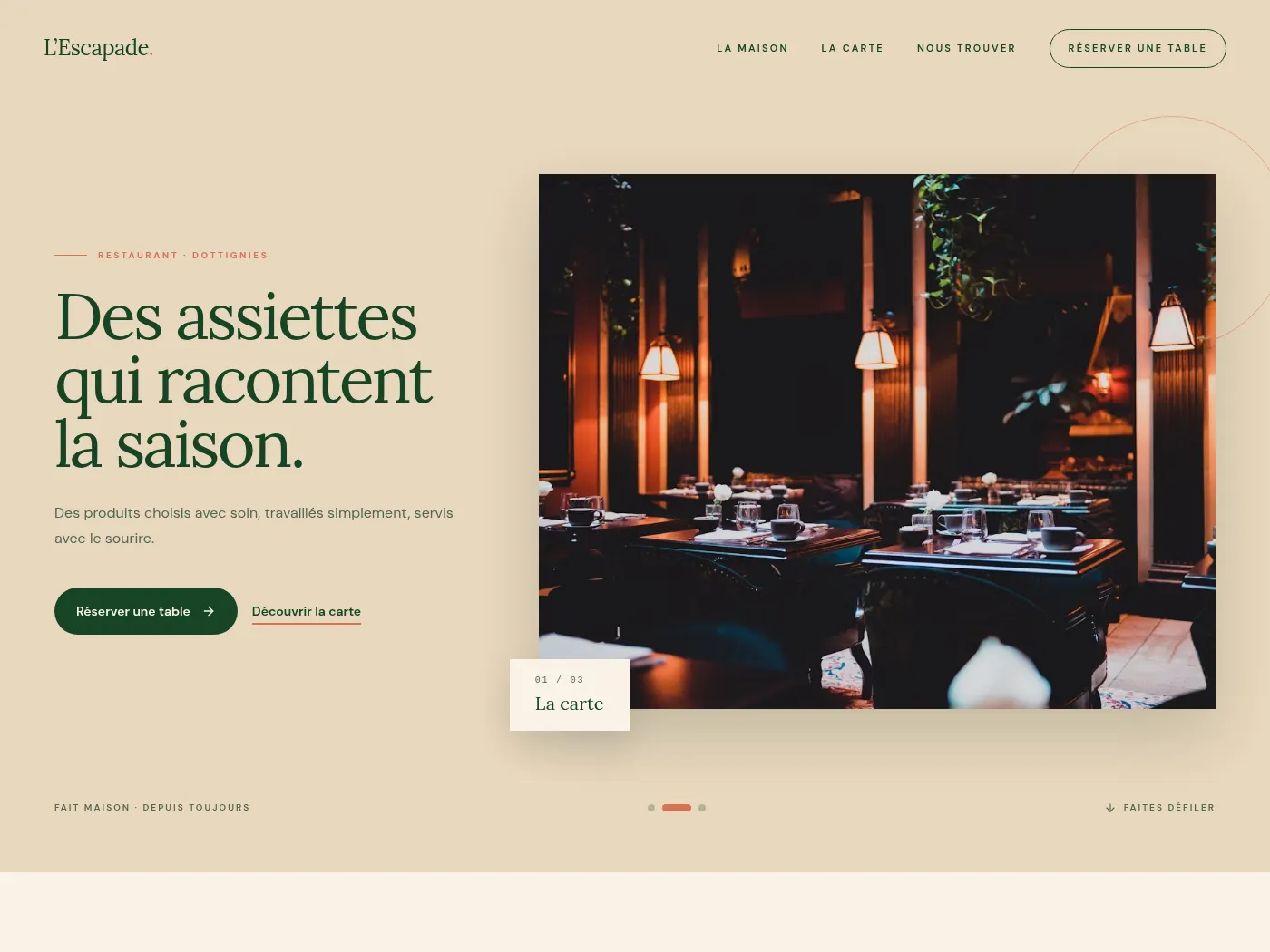 L'Escapade Business Site