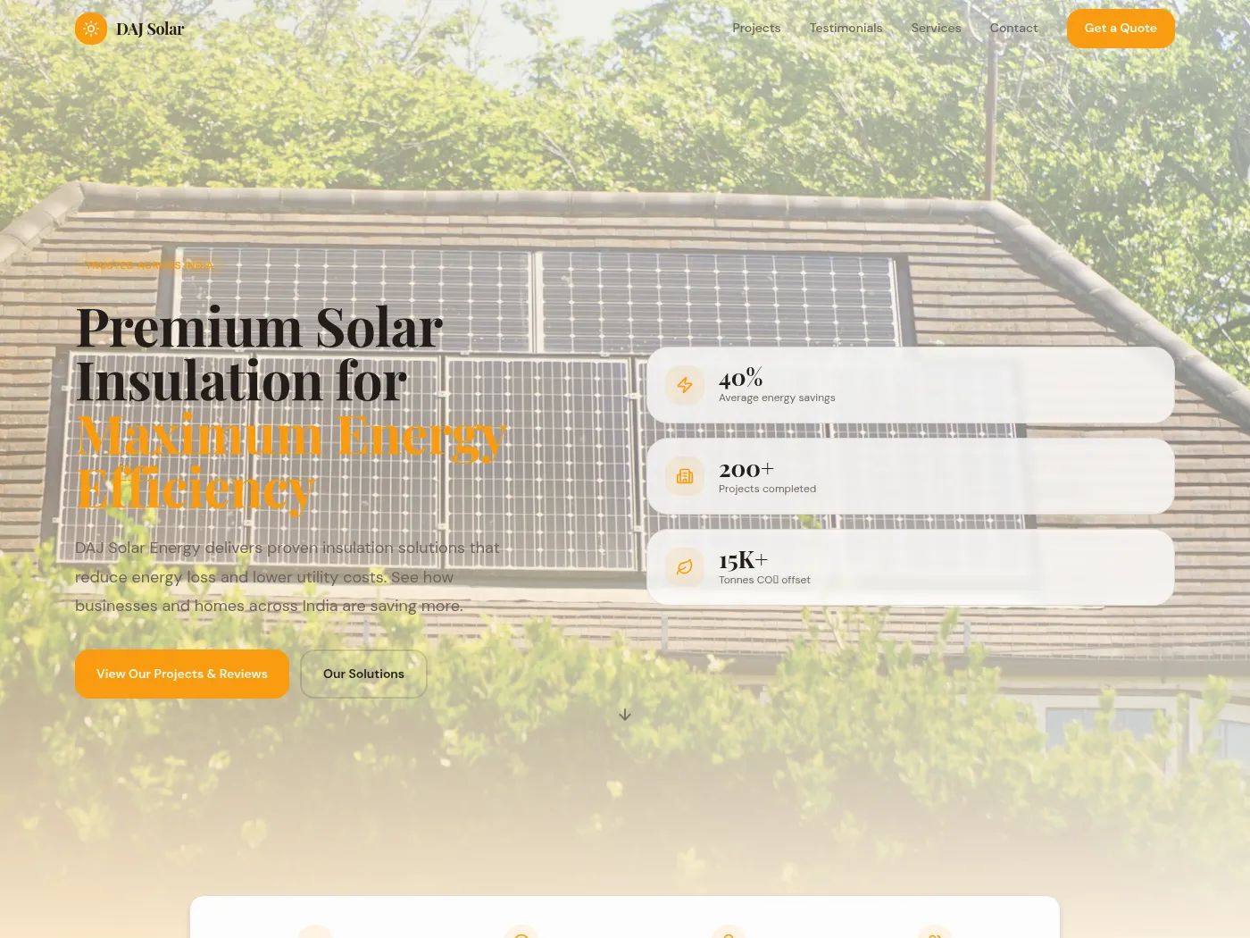 DAJ Solar Energy Website
