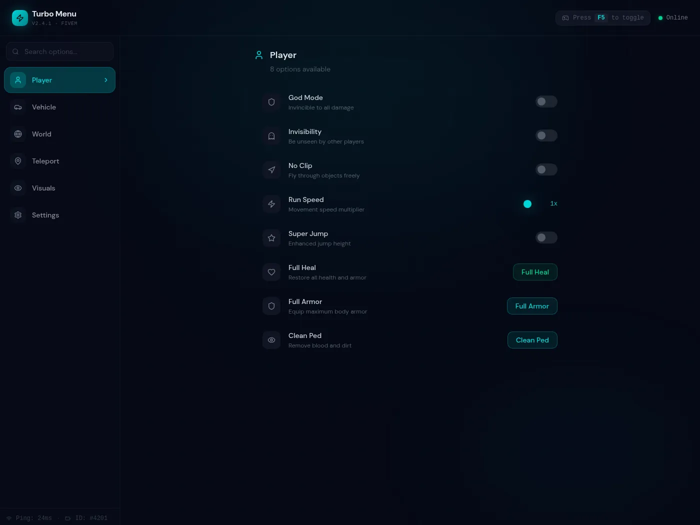 FiveM Turbo Menu